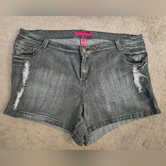 Pure Energy | Shorts | Pure Energy Womens Plus Size Black Denim Shorts ...